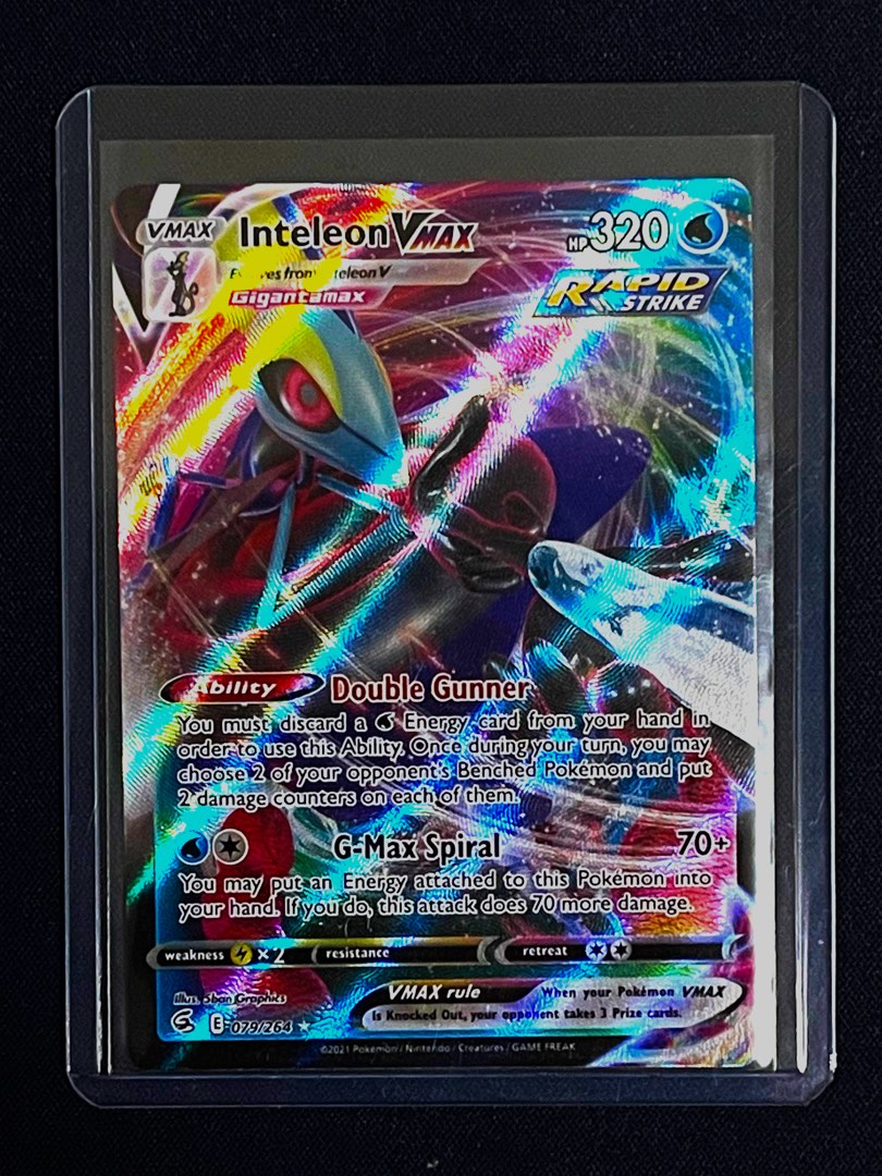 INTELEON VMAX POKEMON TCG SWSH FUSION STRIKE, Hobbies & Toys, Toys ...