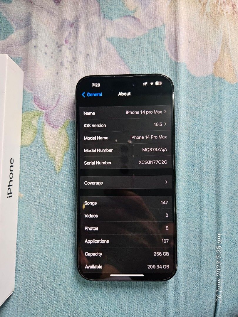 iPhone 14 pro max 256 hk veriant dual sim., Mobile Phones & Gadgets ...