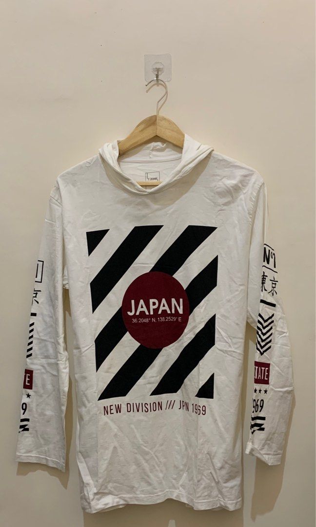 jaket t zone jaket putih lengan panjang white jacket japan uniqlo zara ...