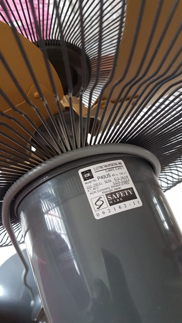 Japan's KDK P40US Brand new electric stand fan, Furniture & Home Living ...