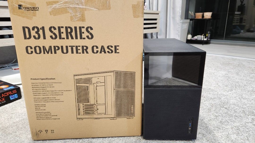 Jonsbo D31 Mesh LCD Chasis, Computers & Tech, Desktops on Carousell
