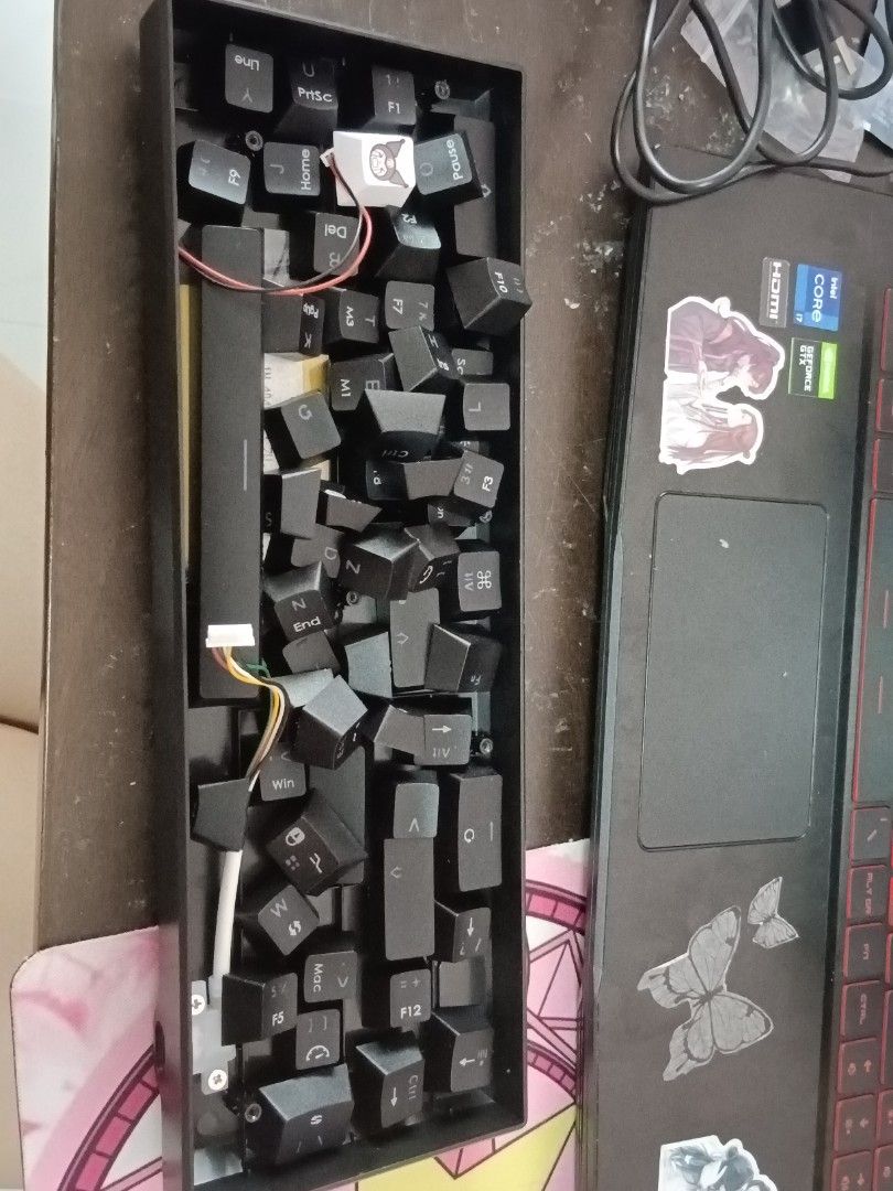 Keyboard without pcb,tri mode, Computers & Tech, Parts & Accessories ...