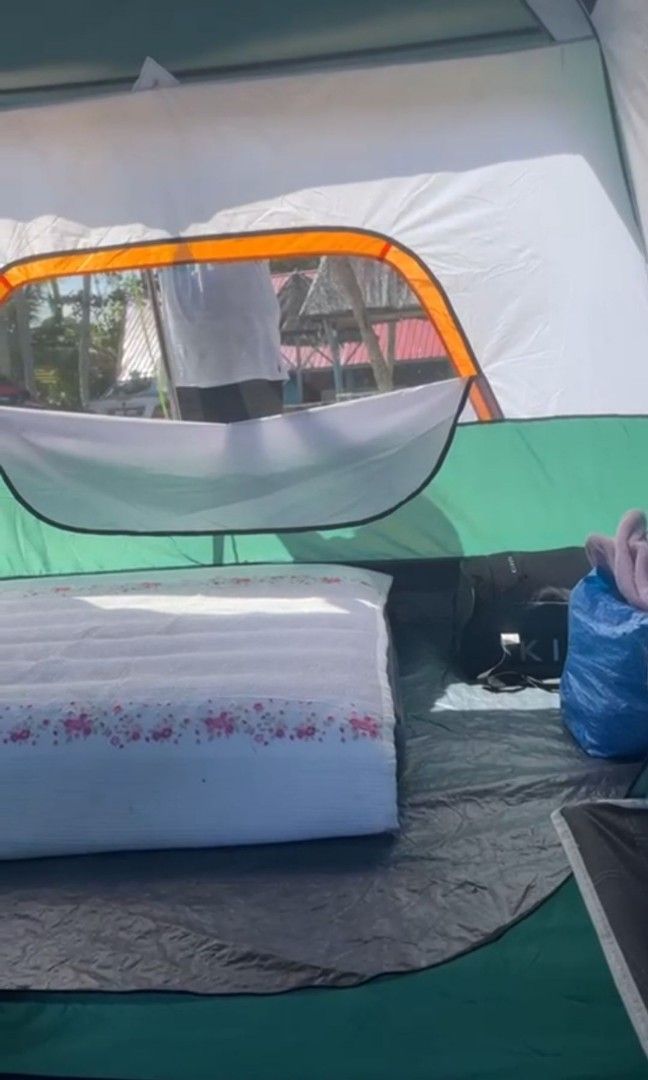 Khemah unta saiz L, fly sheet, Ground sheet, Kerusi x2, katil angin ...