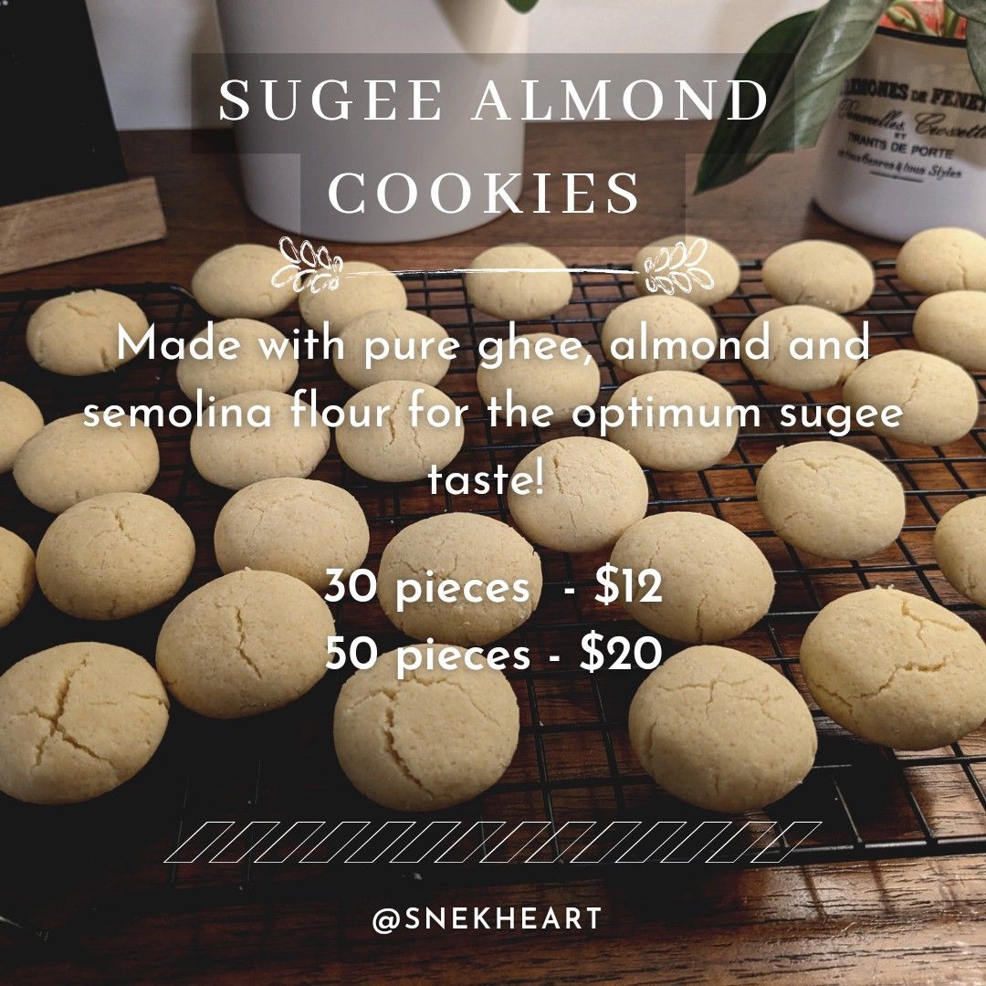 Kuih Sugee Badam / Sugee Almond Cookie ( Eggless), Food & Drinks ...