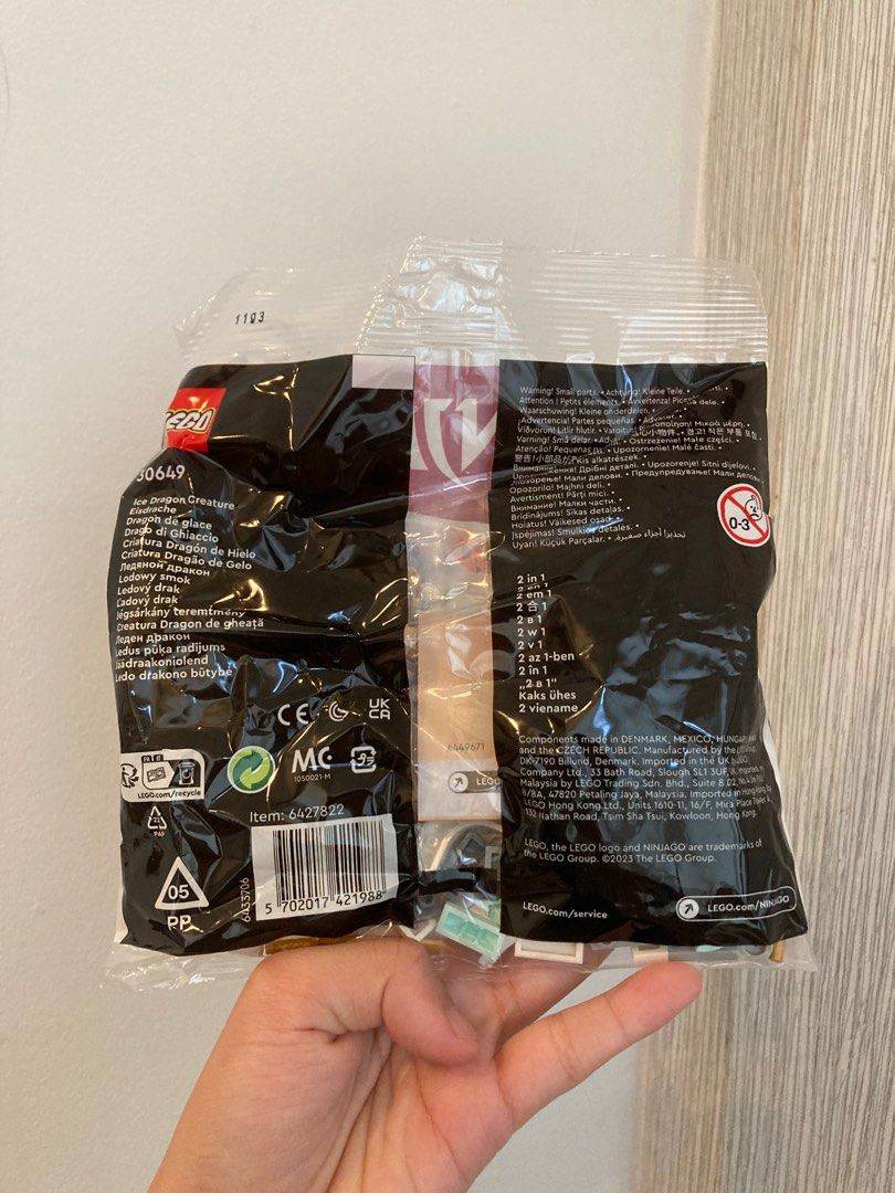 Lego 30649 Ninjago Ice Dragon Creature Polybag, Hobbies & Toys, Toys ...