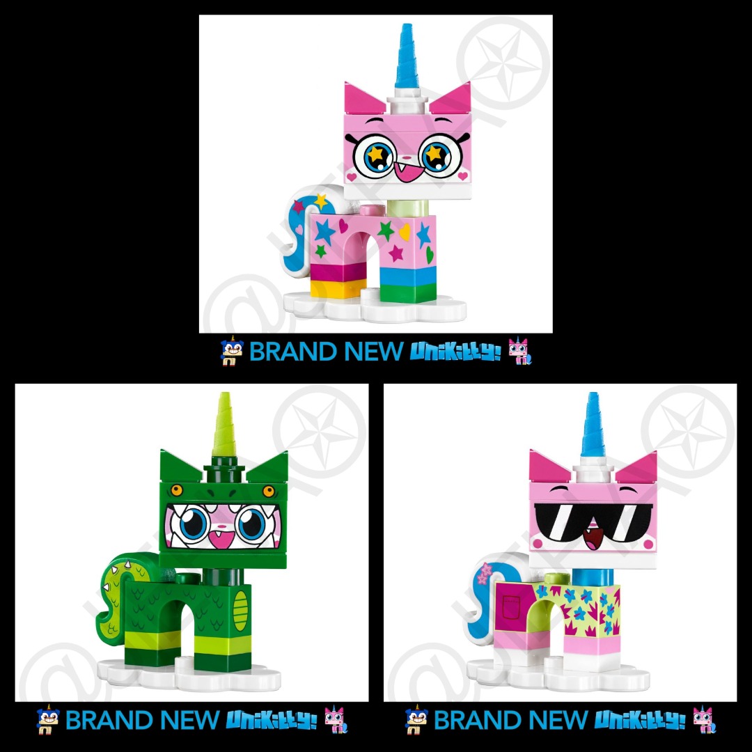 LEGO 41775 Unikitty Series | Rainbow / Dinosaur / Shades Unikitty (Tags ...