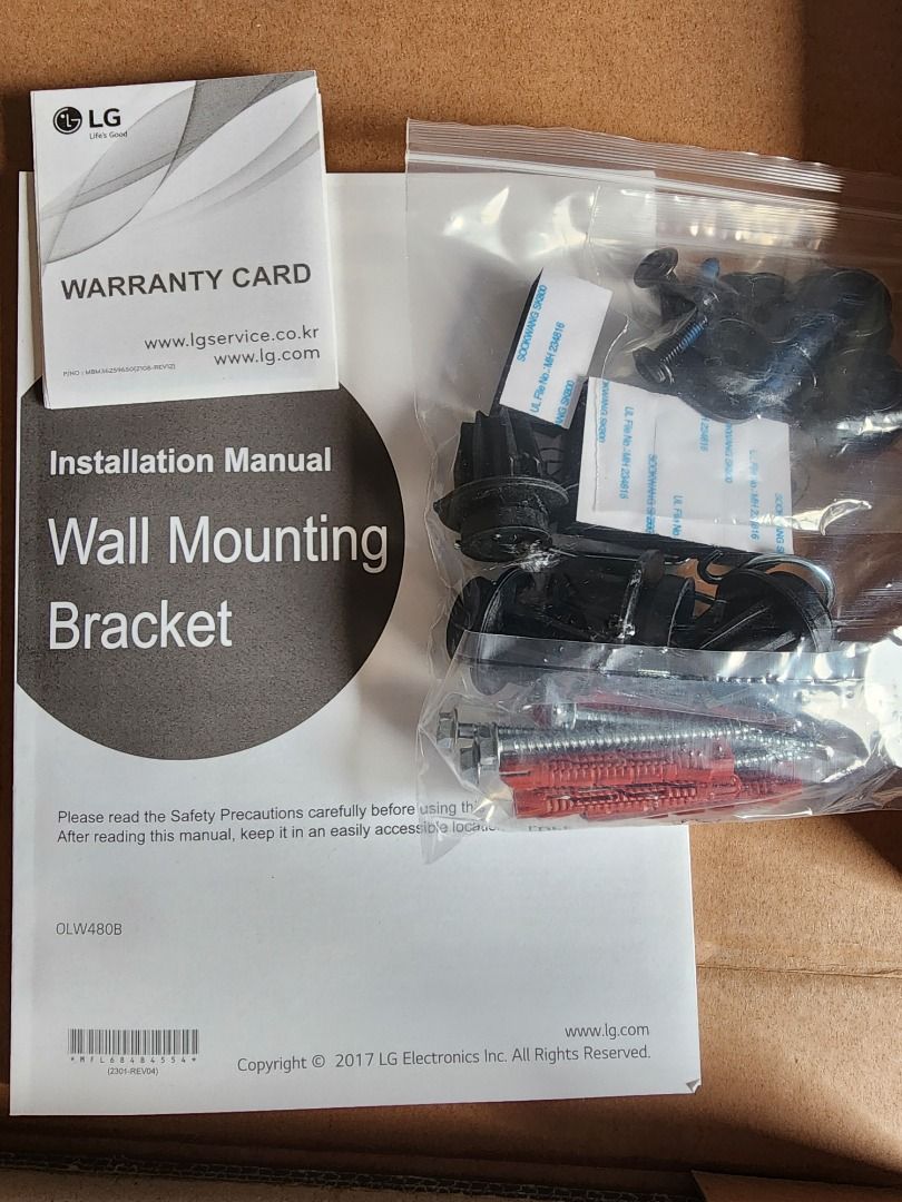 LG TV Wall Mount [42-55 inch] Manufactured in May '23, TV & Home ...