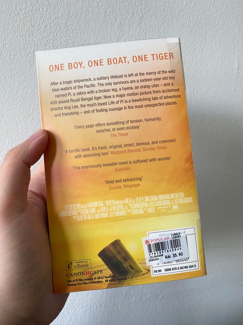 Life of Pi Novel, Hobbies & Toys, Books & Magazines, Storybooks on ...
