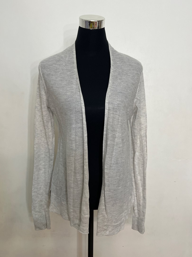Light Gray Cardigan, Women's Fashion, Coats, Jackets and Outerwear on ...