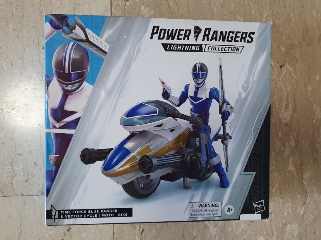 Lightning Collection Deluxe Time Force Blue Ranger & Vector Cycle set ...