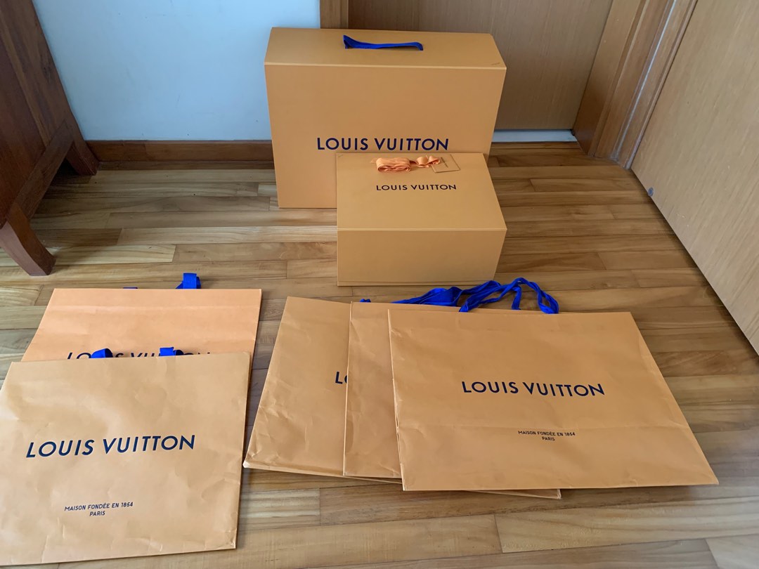 7 Louis Vuitton/ LV boxes and paper bags, Luxury, Accessories on Carousell
