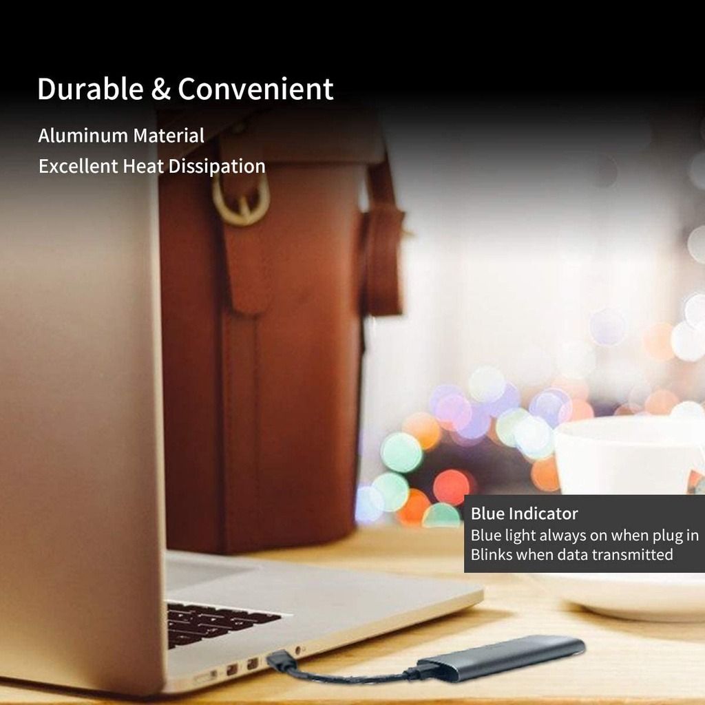 M.2 NVME SSD Enclosure USB C 3.1/3.2 Gen 2, External SSD enclosure ...