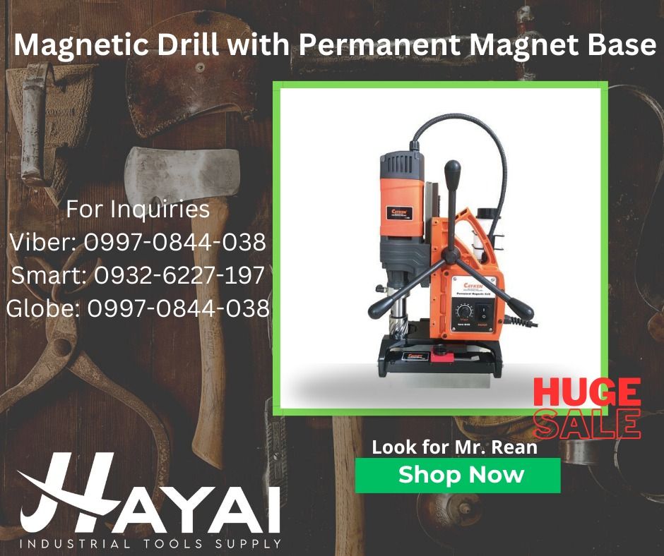 Magnetic Drill with Permanent Magnet Base, Commercial & Industrial ...