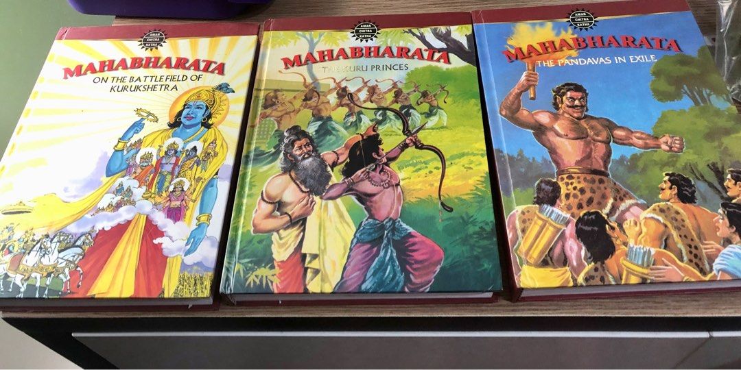 Mahabharata comics Amar Chitra Katha, Hobbies & Toys, Books & Magazines, Comics & Manga on Carousell