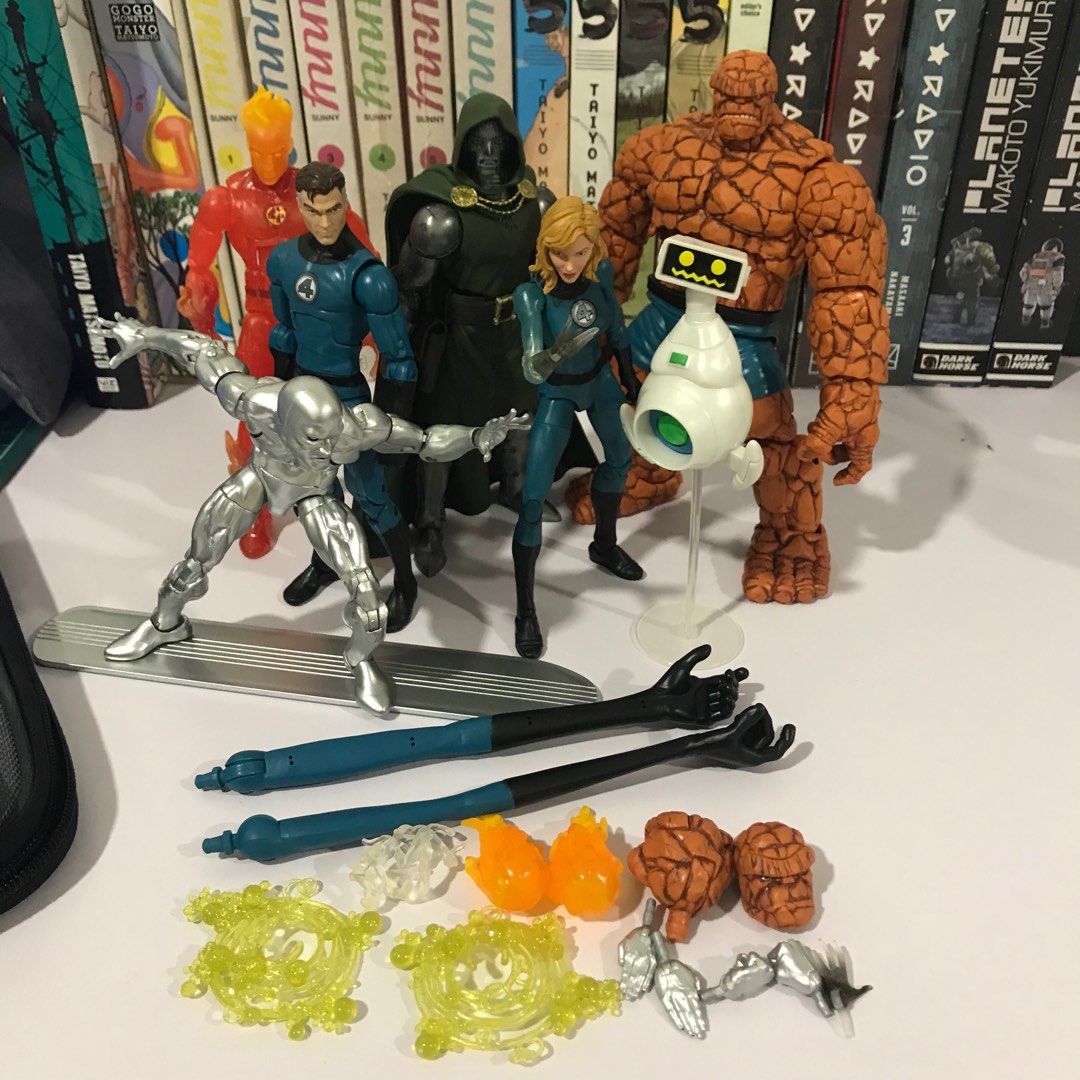 Marvel Legends Fantastic Four Silver Surfer Doctor Doom set, Hobbies ...