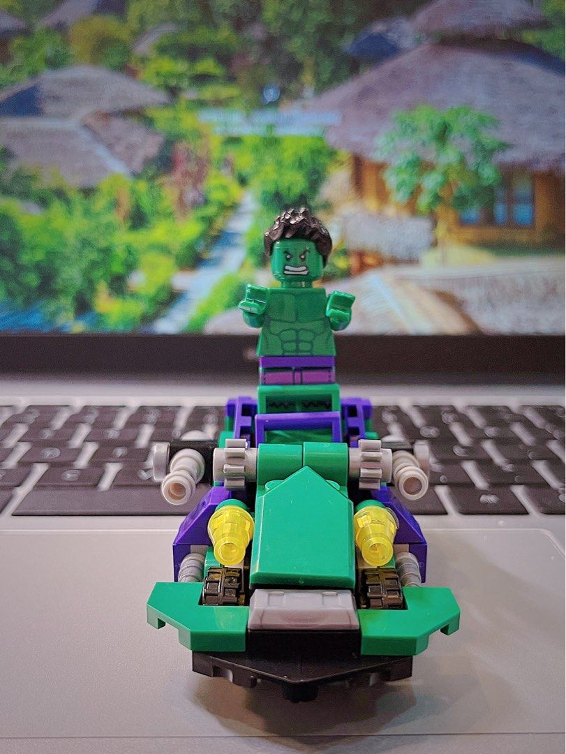 Marvel Super Hero Hulk with Vehicle Compatible with Lego Bricks ...