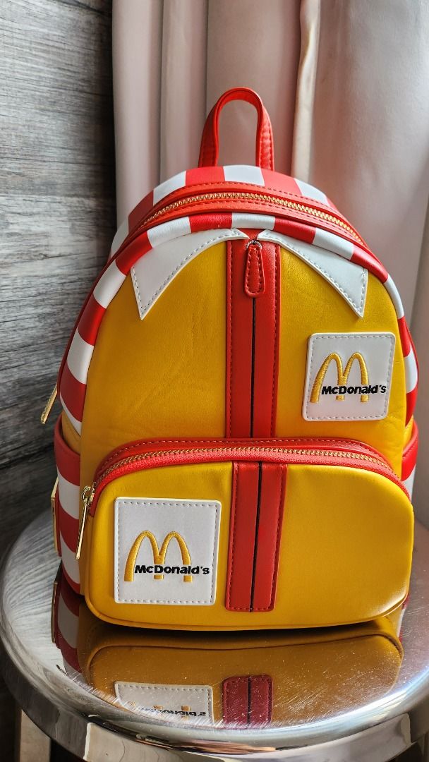 McDonalds Genuine Ronald Loungefly Mini Backpack Bag, Women's Fashion ...