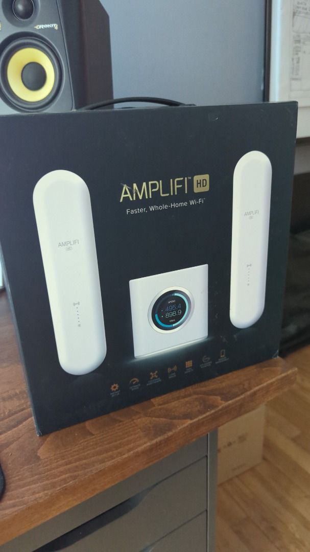 Mesh WiFi System Ubiquiti AMPLIFI AFi-HD-US Kit Router plus 2 Mesh ...