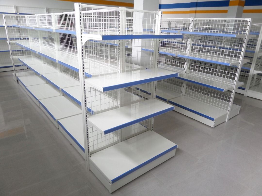 metal shelves steel standee racks gondola, Furniture & Home Living ...