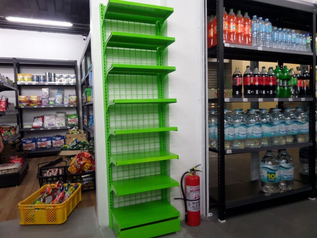 metal shelves steel standee racks gondola, Furniture & Home Living ...