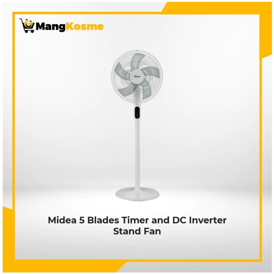 Midea 5 Blades Timer and DC Inverter Stand Fan (Class B), Furniture ...