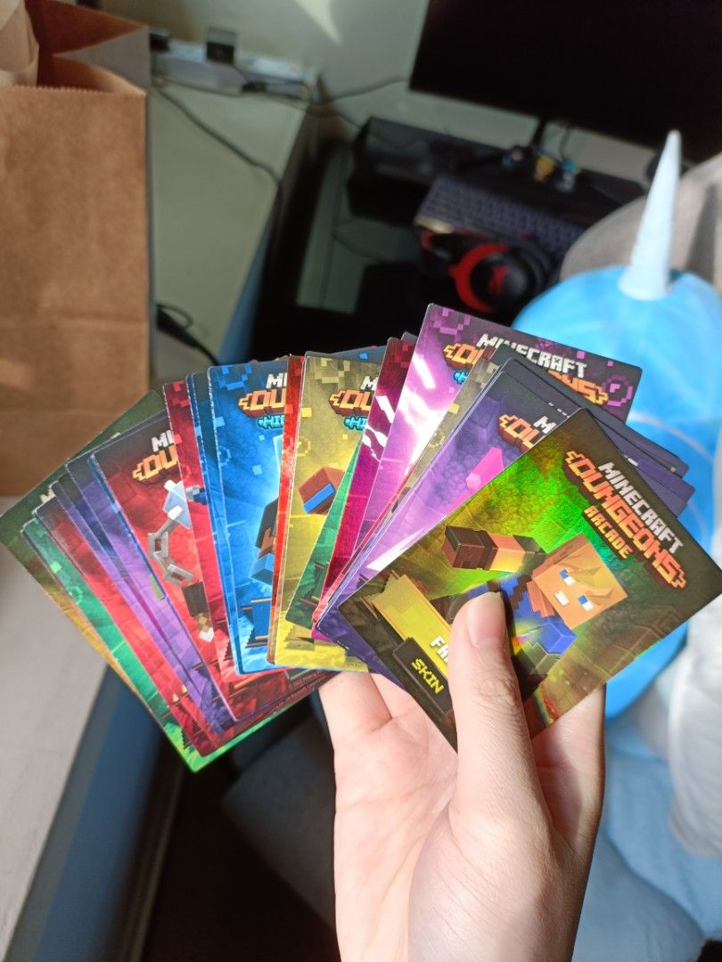 Minecraft Dungeon Arcade Cards, Hobbies & Toys, Toys & Games on Carousell