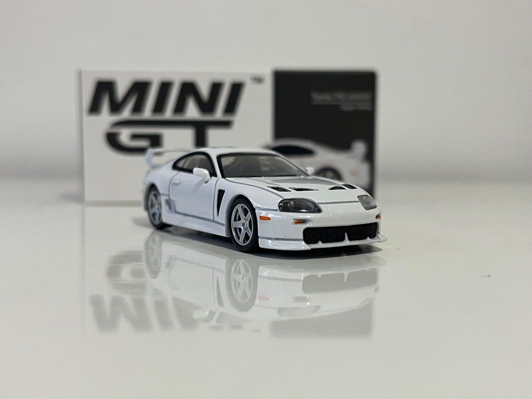 MiniGT 1/64 Toyota Supra MK4 3000GT white, Hobbies & Toys, Toys & Games ...