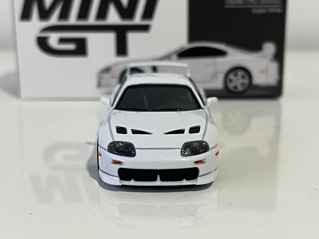 MiniGT 1/64 Toyota Supra MK4 3000GT white, Hobbies & Toys, Toys & Games ...