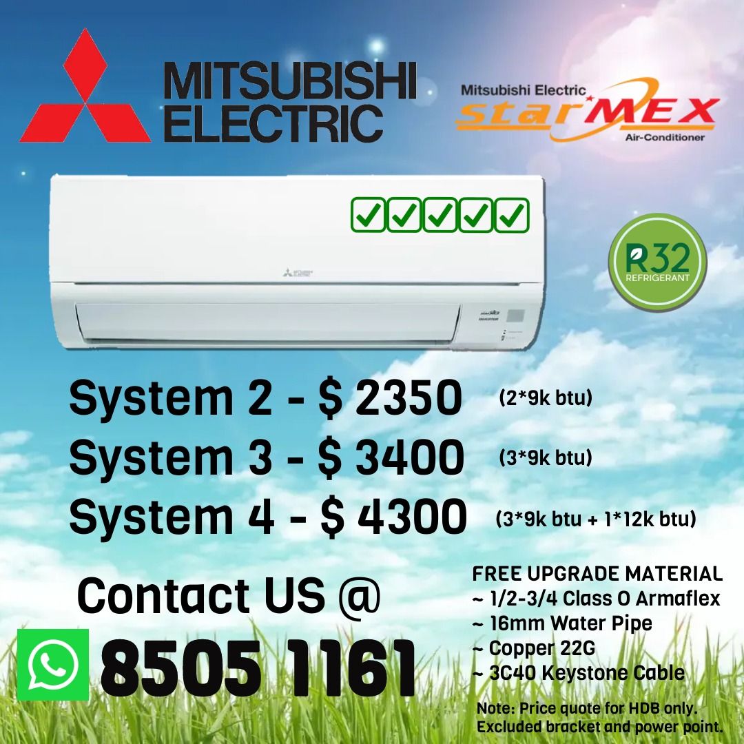MITSUBISHI STARMEX SYSTEM 1-4, TV & Home Appliances, Air Conditioners ...