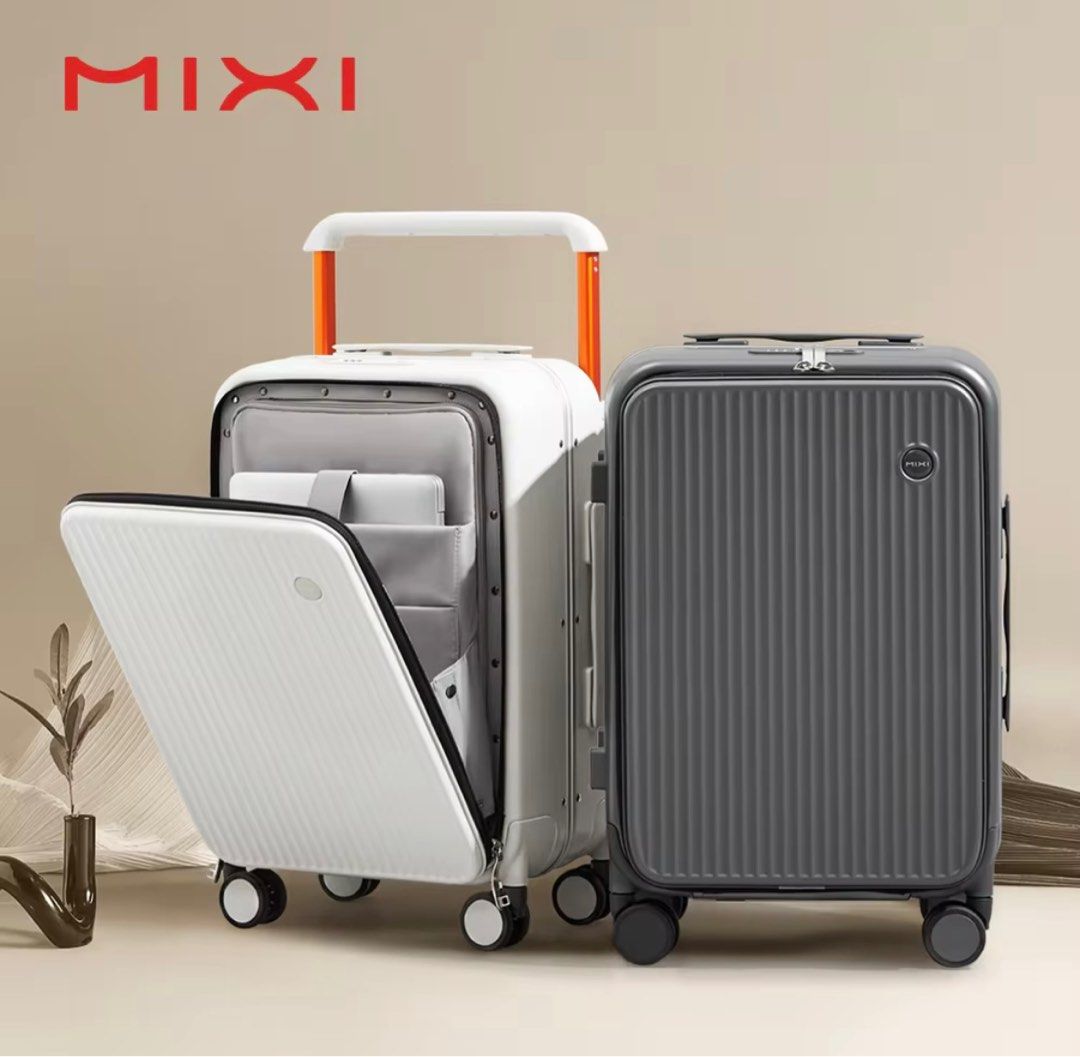 Mixi 20” cabin size front open luggage, Hobbies & Toys, Travel, Luggages on Carousell