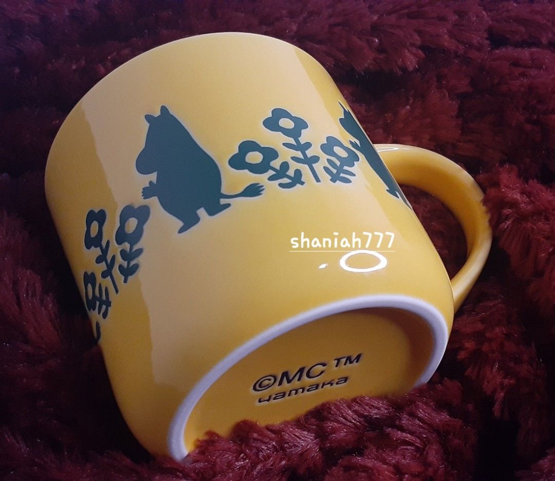 MOOMIN -YAMAKA Yellow Moomin Porcelain [Soppa] Mug 12.3fl oz/350ml- JP ...
