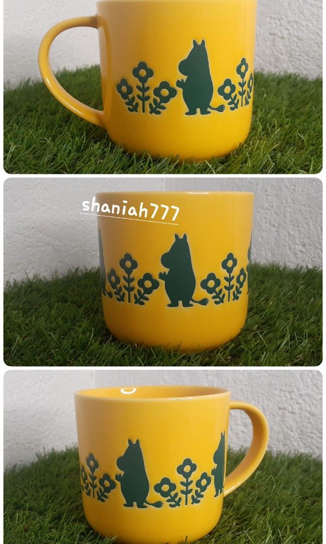 MOOMIN -YAMAKA Yellow Moomin Porcelain [Soppa] Mug 12.3fl oz/350ml- JP ...