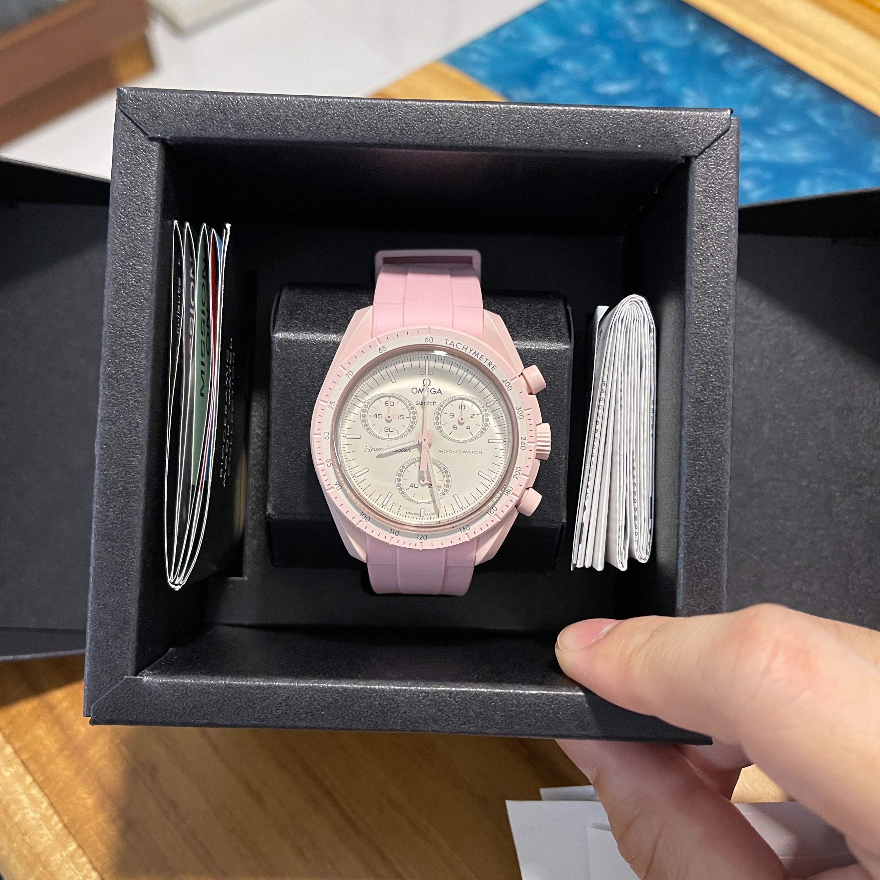 Moonswatch Omega Mission To Venus Pink, Luxury, Watches on Carousell