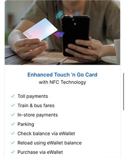 Touch N Go Card tngo NFC Malaysia enhanced rfid, Tickets & Vouchers, Store Credits on Carousell
