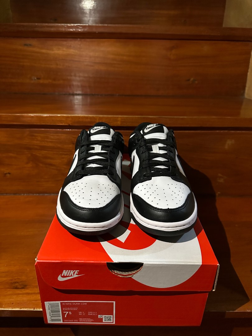 Nike Panda Dunk Low, Women's Fashion, Footwear, Sneakers on Carousell