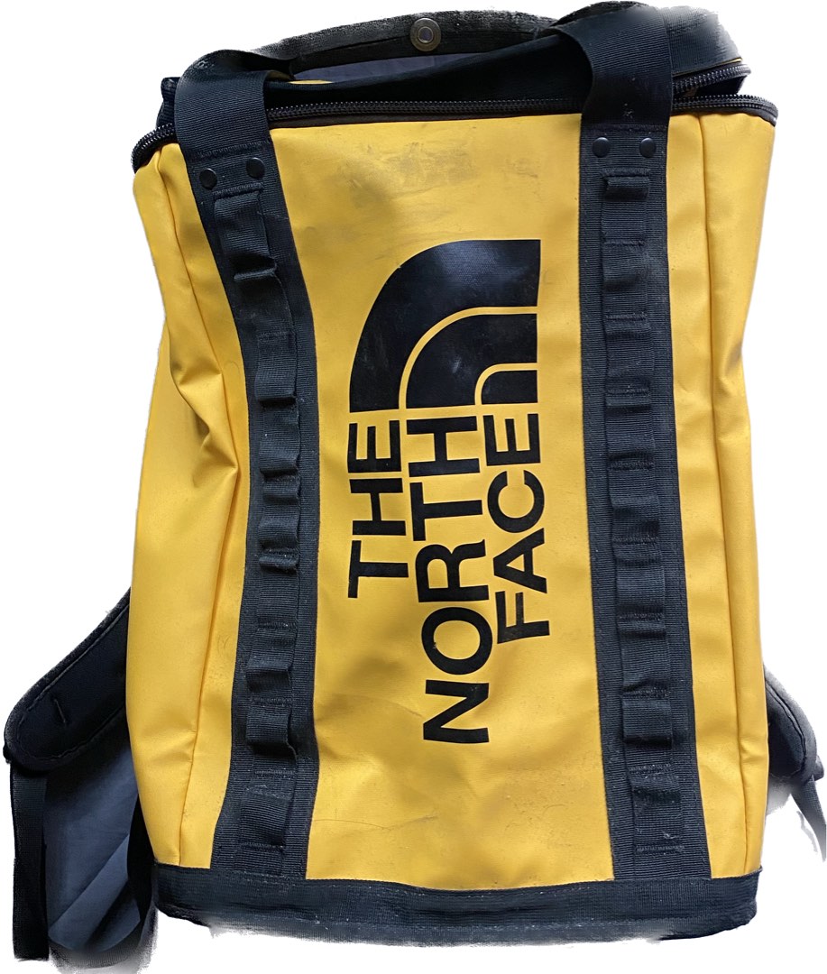 Northface yellow backpack, Men's Fashion, Bags, Backpacks on Carousell