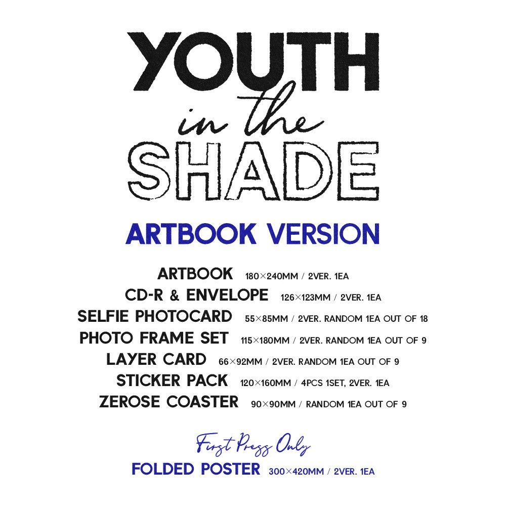 [SEALED] OFFICIAL ZEROBASEONE ZB1 YOUTH IN THE SHADE DEBUT ALBUM ...