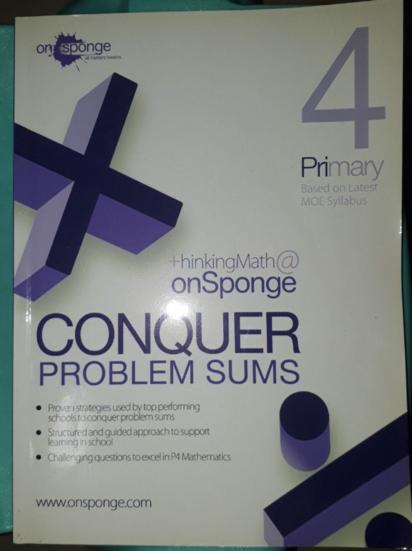 OnSponge Conquer Problem Sums P4, Hobbies & Toys, Books & Magazines ...