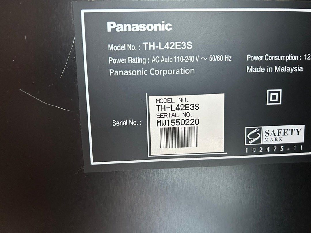 Panasonic LED HDTV 42 inch, TV & Home Appliances, TV & Entertainment ...