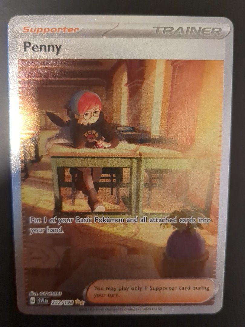 Penny SIR Pokemon Scarlet and Violet, Hobbies & Toys, Toys & Games on ...