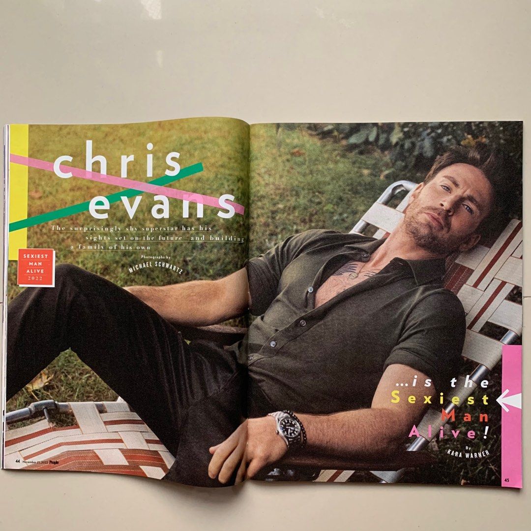 People Magazine Chris Evans Sexiest Man Alive 2022, Hobbies & Toys ...