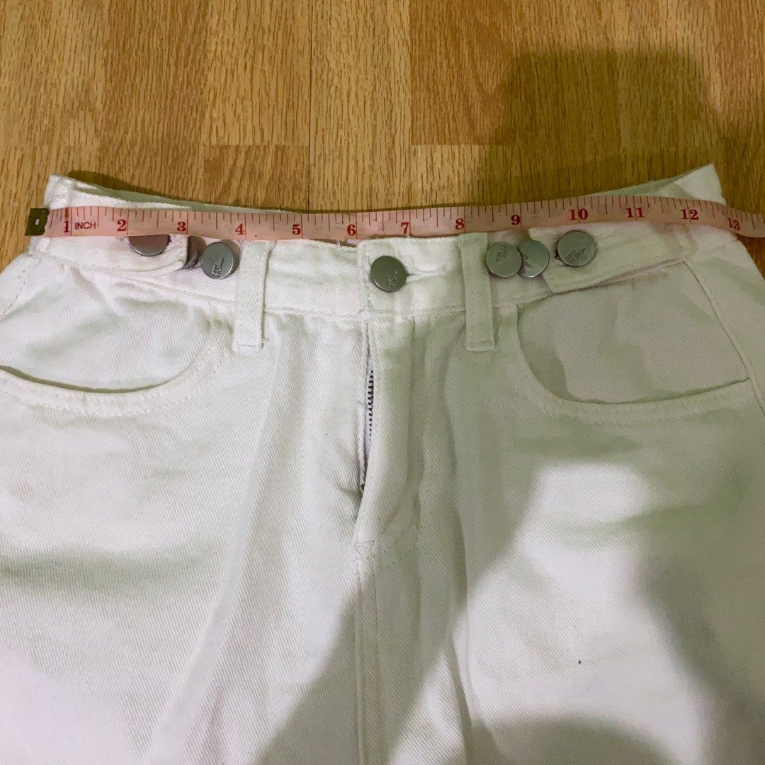 PERFECT WHITE ADJUSTABLE JORTS, Women's Fashion, Bottoms, Shorts on ...