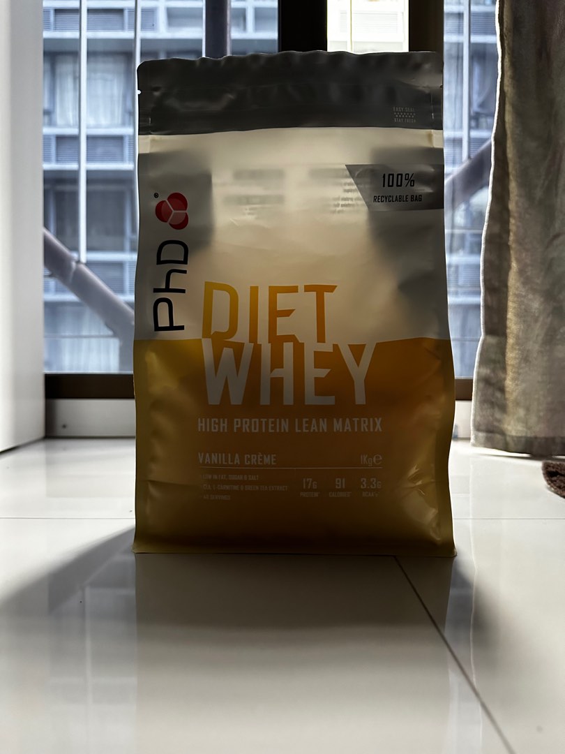 PHD Diet Whey 1.0kg Vanilla, Health & Nutrition, Health Supplements ...