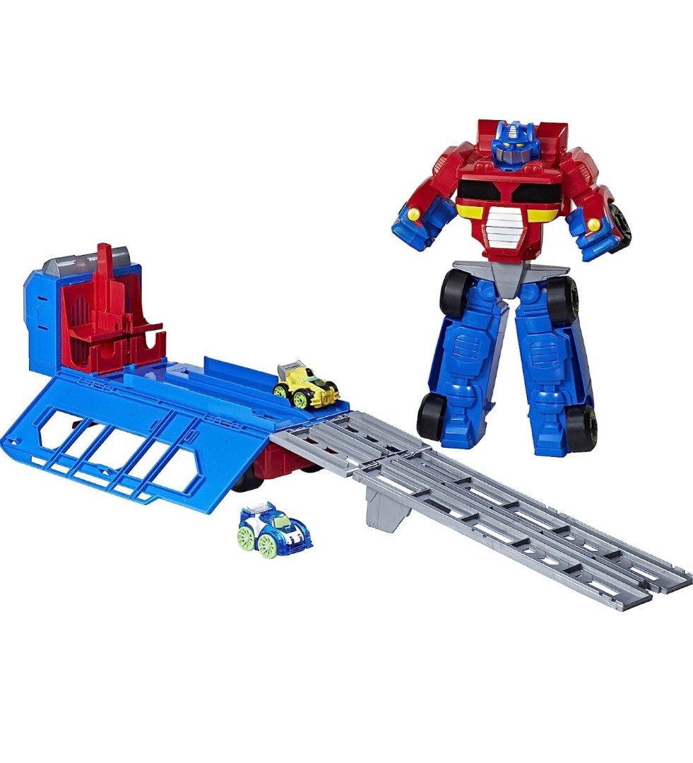 Playskool Heroes Transformers Rescue Bots Flip Racers Optimus Prime ...