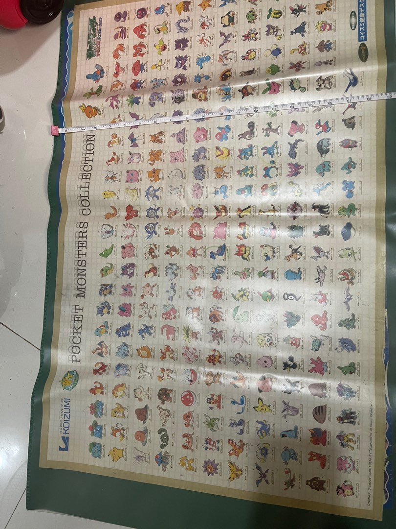 Pocket Monster Collection Poster, Luxury, Accessories on Carousell