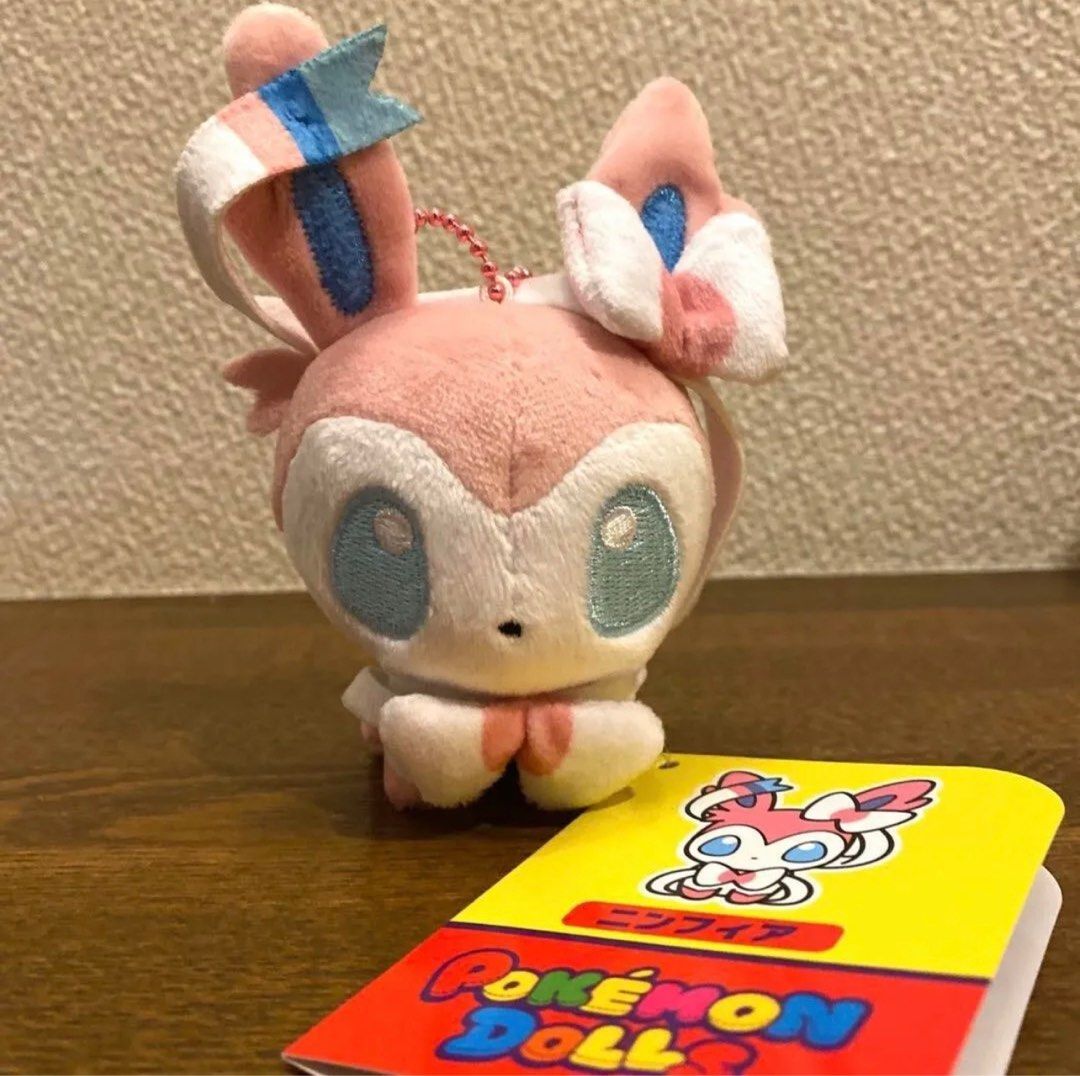 Pokemon dolls Sylveon Eevee Espeon Plush Plushie Soft Toy Keychain, Hobbies & Toys, Toys & Games ...