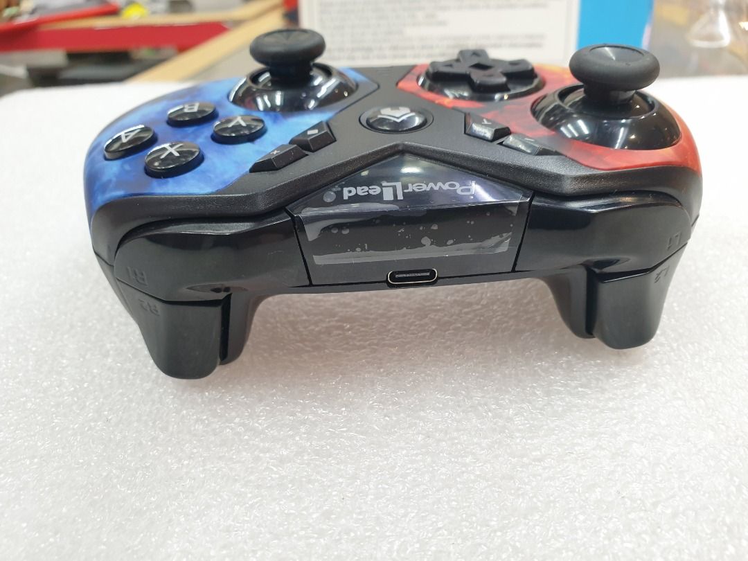 Power lead Wireless Controller for N-S/PC/Android with 6 Axis Gyroscope ...