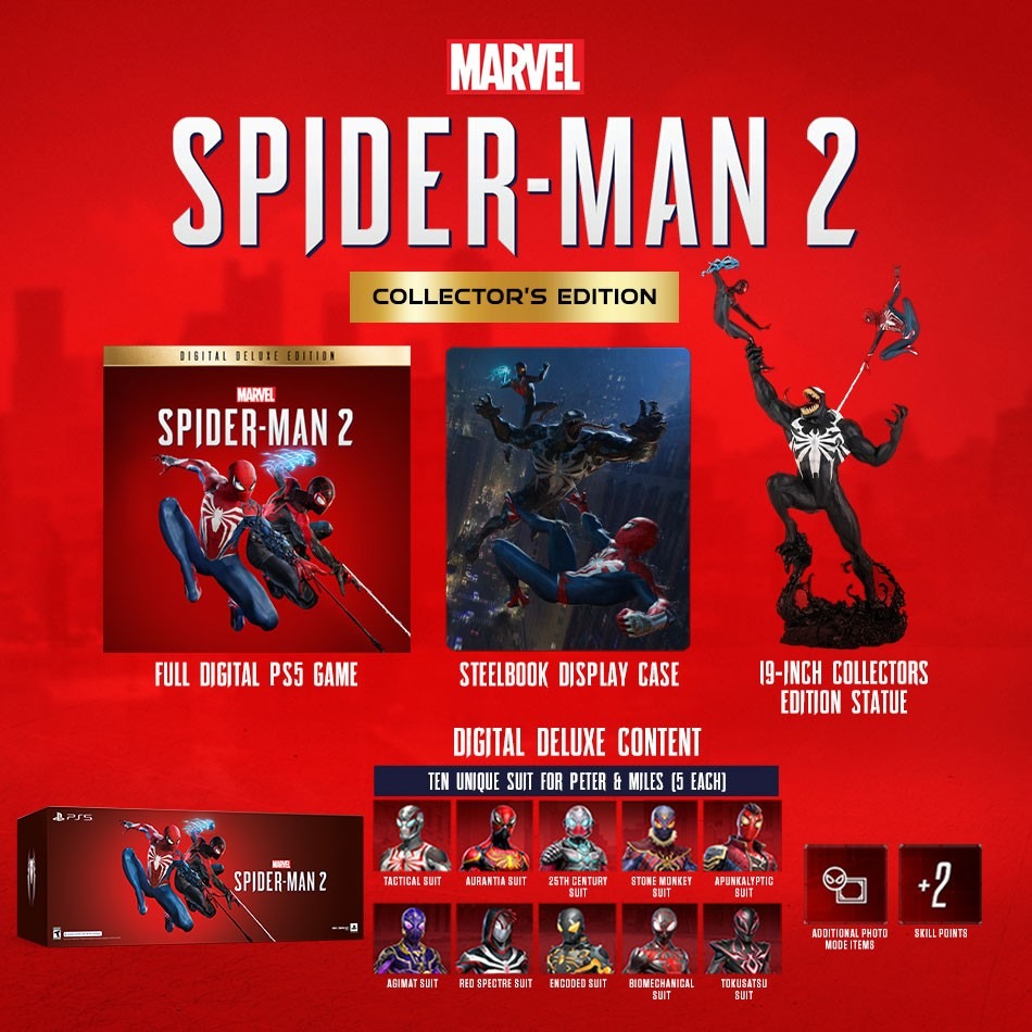 Pre-Order PS5 PS5 Marvel's Spider-Man 2 Collectors Edition R3 HK Import, Video Gaming, Video ...