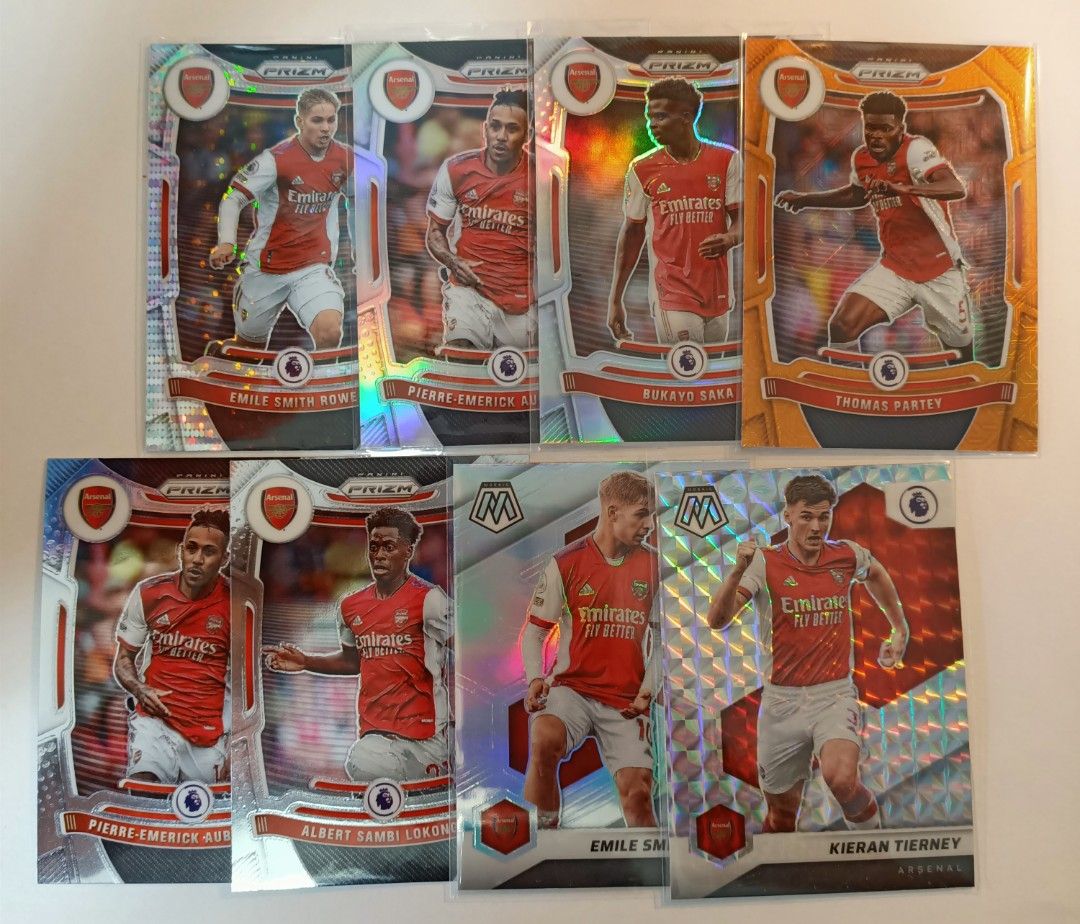 Prizm Arsenal lot ( Lionel Messi Cristiano Ronaldo Match attax limited ...