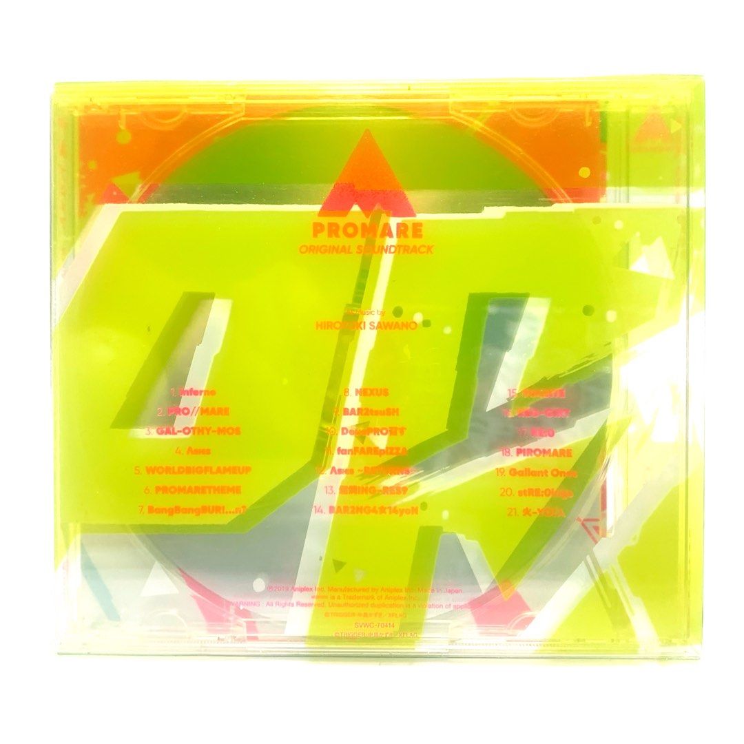 Promare original soundtrack ost 動畫原聲集 澤野弘之作品 日本版 日本動畫 非天元突破, 興趣及遊戲, 音樂 ...